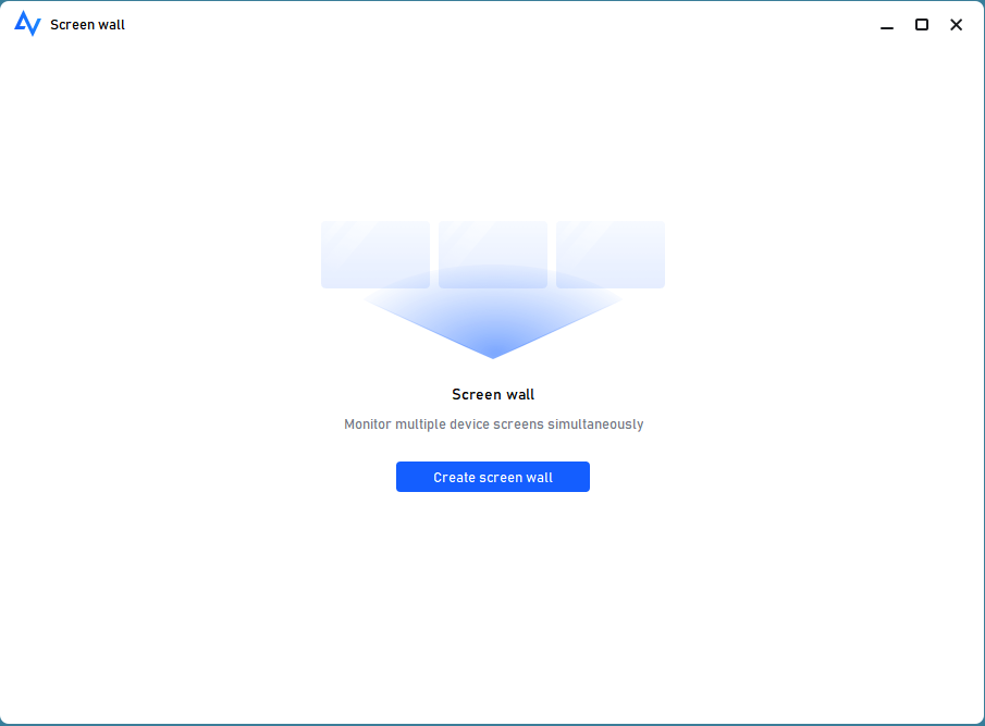 How to create screen walls to view multiple device screens simultaneously in one window